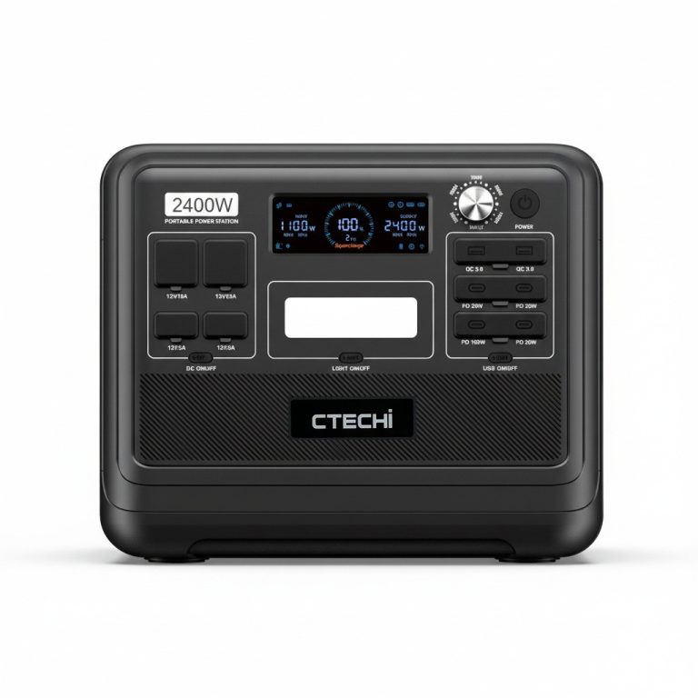 2400W 220V portable emergency power supply